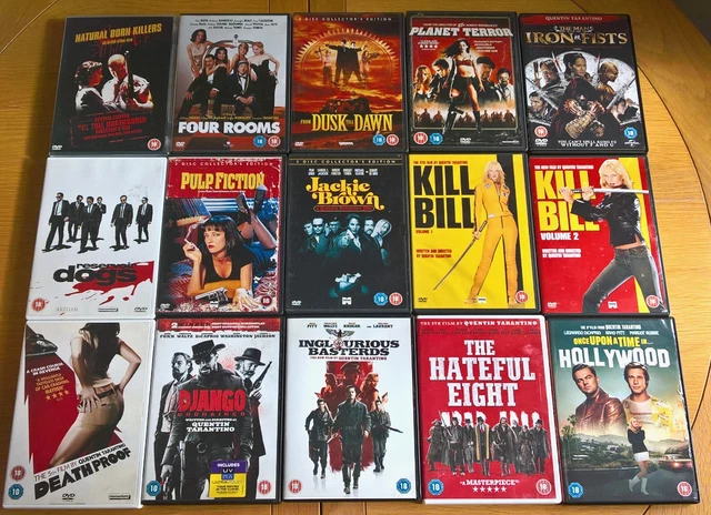 QUENTIN TARANTINO COMPLETE DVD Collection R2 Pulp Fiction Reservoir ...