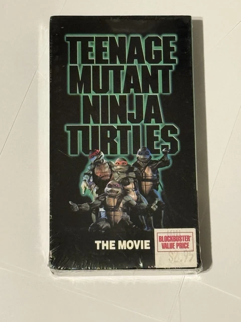 TEENAGE MUTANT NINJA Turtles The Movie Vhs New Sealed Blockbuster ...