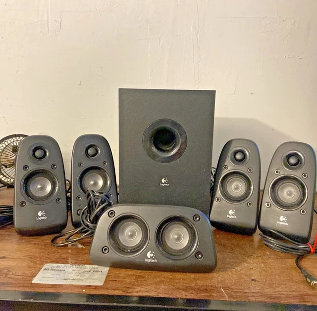 LOGITECH Z506 SURROUND Sound 5.1 Computer Home Theater Speaker System ...