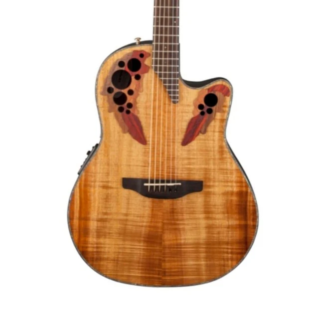 OVATION CELEBRITY ELITE Exotic Mid-Depth Acoustic-Electric Guitar ...