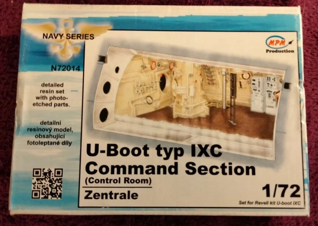 MPM/CMK 1:72 U-BOOT IXC Command Section/Control Room Resin P/e Set ...