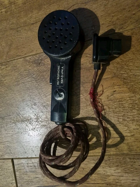 ORIGINAL WW2 BRITISH Army Wireless Set Microphone Hand No4 tank crew ...