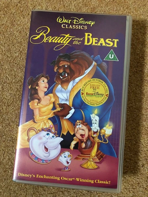 BEAUTY AND THE Beast vhs tape Walt Disney classic animation from 1991 £ ...