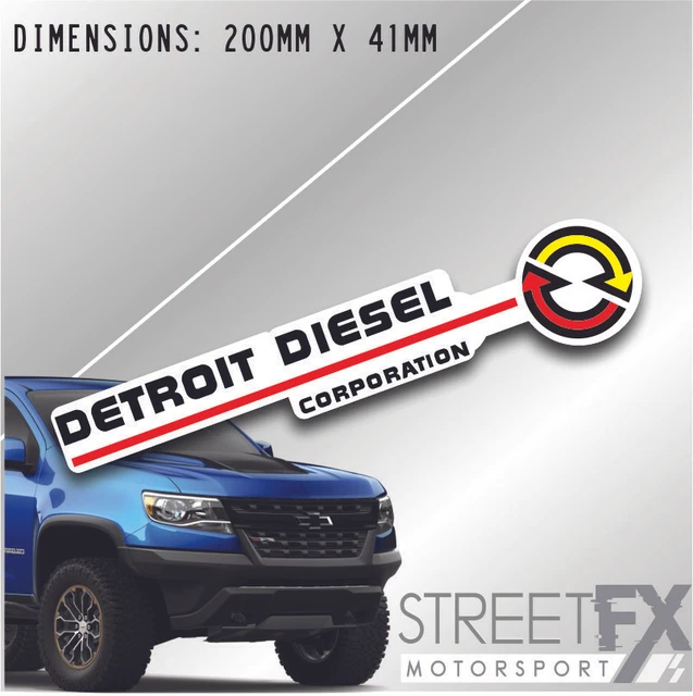 DETROIT DIESEL CORPORATION Decal Sticker for 4x4 4WD Truck $24.99 ...