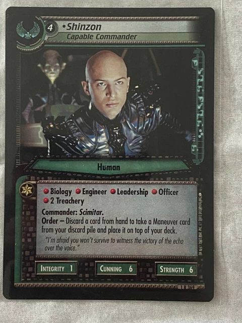 STAR TREK CCG 2E SHINZON CAPABLE COMMANDER Rare Card NEVER PLAYED £1.98 ...