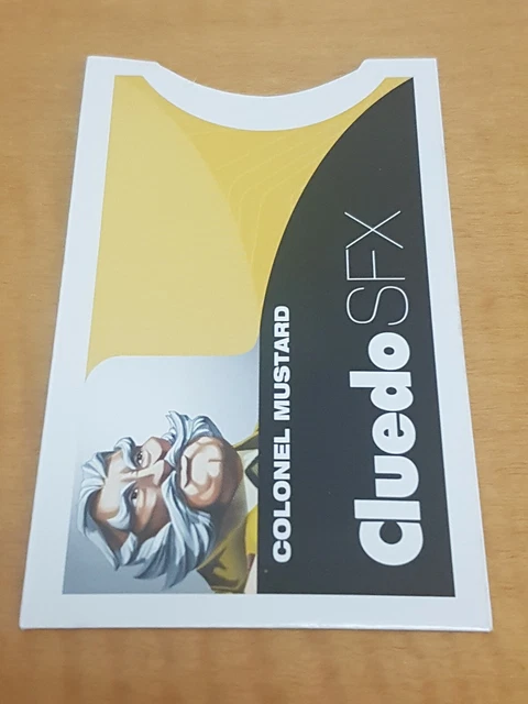 CLUEDO SFX SPARE/REPLACEMENT Suspect Envelope - Colonel Mustard £2.50 ...