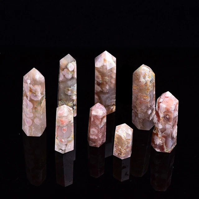WAND STONE DELICATE Durable Compact Hexagonal Prism Energy Wand Stone ...