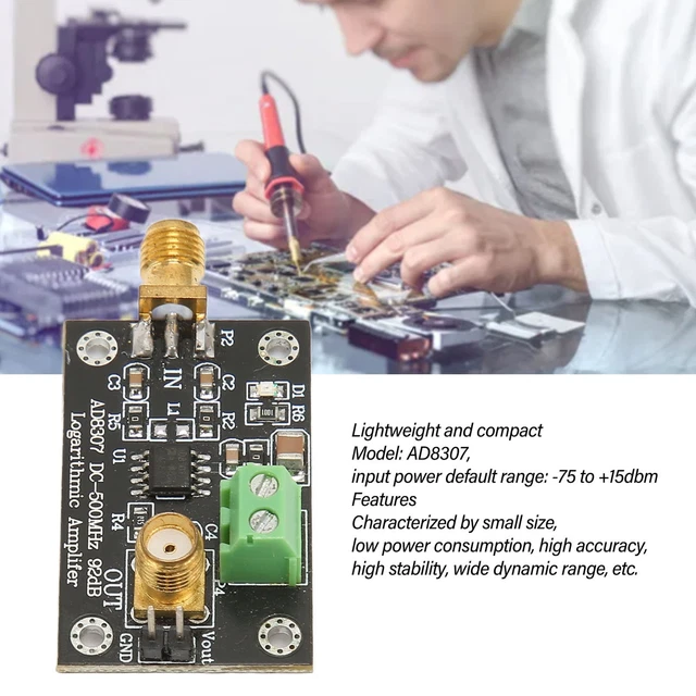 RADIO FREQUENCY POWER Meter RF Power Logarithmic Detector AD8307 ...
