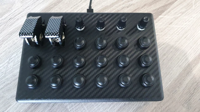 BUTTON BOX FOR PC/consoles sim racing/flight/sim/ets2 programmable ...