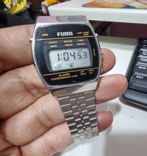 RARE VINTAGE CITIZEN VEGA FUSO Quartz Digital 9428-390130 model from ...