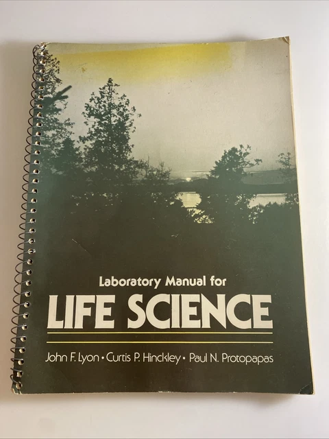 RARE SCIENCE BOOK 📕 Laboratory Manual for Life Science John Lyon zbcs £ ...