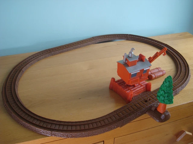 THOMAS & FRIENDS Trackmaster Motorized Railway Train Track Dark Brown ...