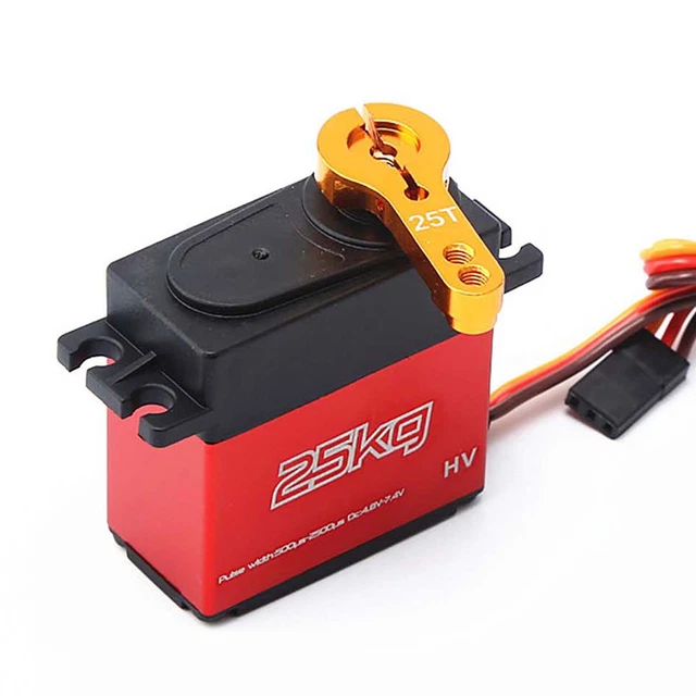25KG DIGITAL SERVO with 25T Servo Arm IP66 Waterproof Gear High V7Z1 ...