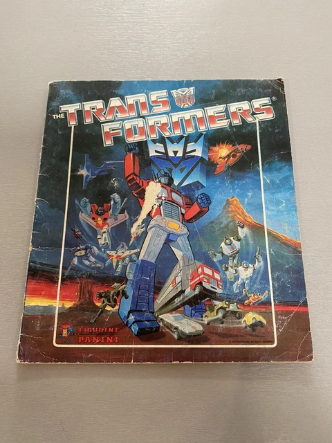 VINTAGE ANCIEN ALBUM PANINI TRANSFORMERS COMPLET années 80 90 époque ...