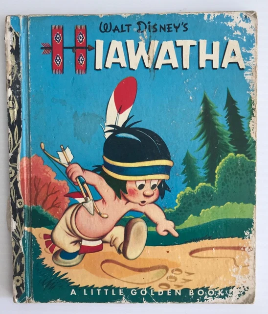 VINTAGE LITTLE GOLDEN Book Walt Disney's HIAWATHA (1st Edition Aust ...