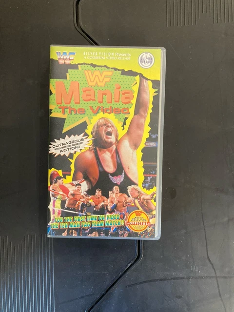 WWF MANIA THE Video VHS **RARE** Owen Hart Lex Luger WrestleMania WWE £ ...