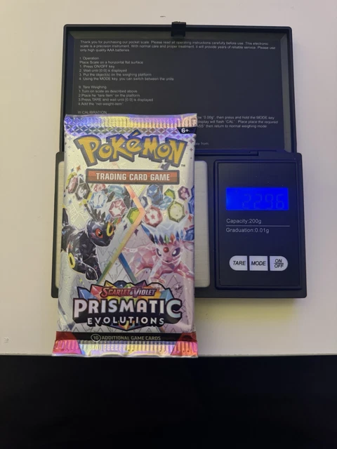 POKÉMON TCG - Prismatic Evolutions Booster Pack - Sealed - HEAVY PACK ...