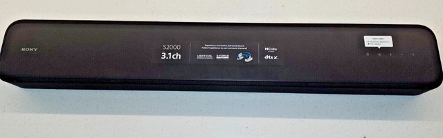 SONY HT-S2000 BLUETOOTH All-In-One Soundbar, inc remote & in orig. box ...