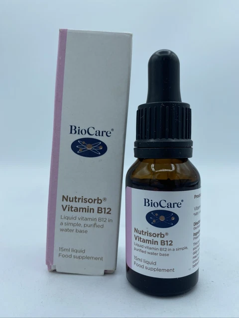 BIOCARE NUTRISORB VITAMIN B12 Drops Liquid Food Supplement C69 £6.99 ...