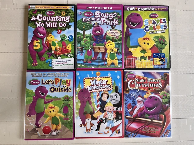 BARNEY NEW DVD Lot of 6 A-Counting We Will Go, Songs from the Park ...