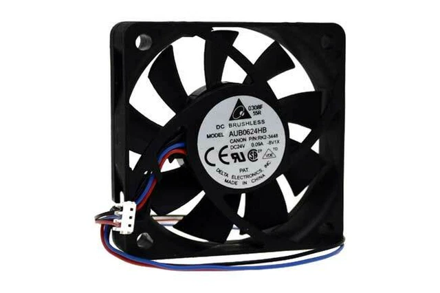 DELTA DC 24V Brushless Fan 60x60x15mm AUB0624HB 3-Wire Locked Rotor ...