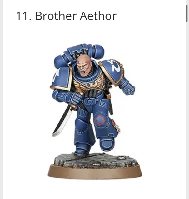 WARHAMMER 40K - Space Marine - Ultramarine Brother Aethor (neuf sur ...