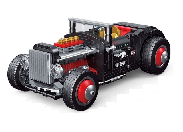 1950S HOT ROD Sports Car Brick Model - 500 pieces, 1:11 Scale £39.99 ...