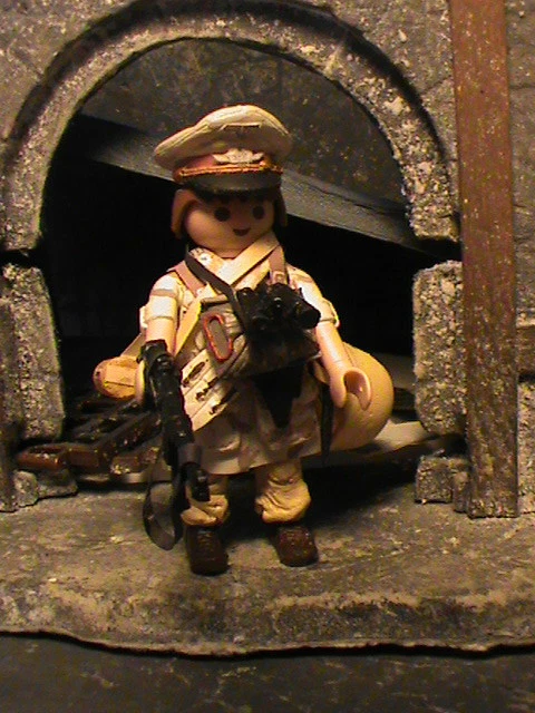 PLAYMOBIL CUSTOM OFFICIEL Fallschirmjäger (Alamein-1942) Ref-0625 Bis ...