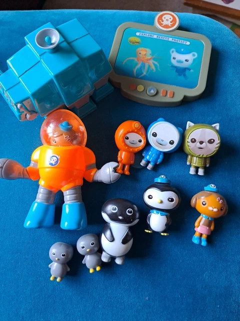 OCTONAUTS MAGAZINE CBEEBIES Hollow Plastic Figures x9 Peso Dashi Gup I ...