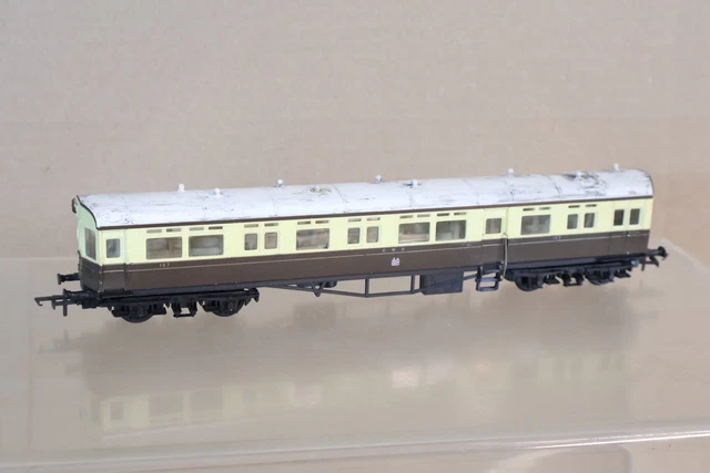 AIRFIX WEATHERED GWR CHOCOLATE CREAM AUTO TRAILER COACH 187 om £17.50 ...