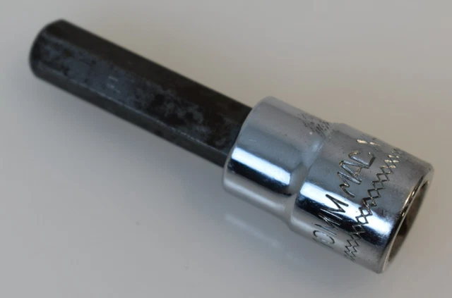 MAC TOOLS XH10MMB 10mm Metric Long Hex Bit Socket Driver 3/8" Drive ...