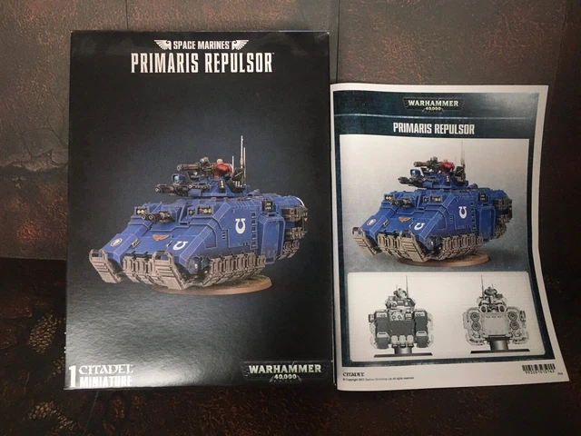 WARHAMMER 40K Primaris Repulsor Tank (half built) £35.00 - PicClick UK