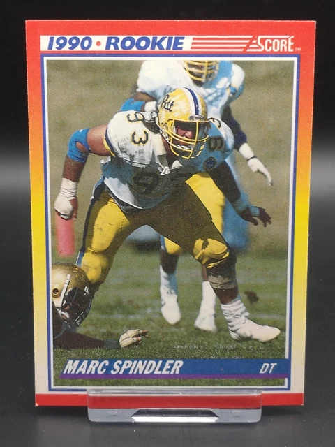 1990 SCORE FOOTBALL NFL Marc Spindler Panthers de Pittsburgh carte ...