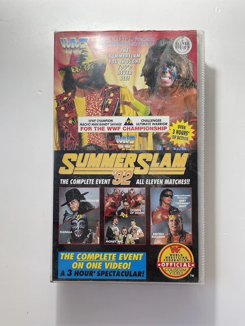 WWE WWF SUMMERSLAM 1992 Vhs Wrestling Video Vintage £6.99 - PicClick UK
