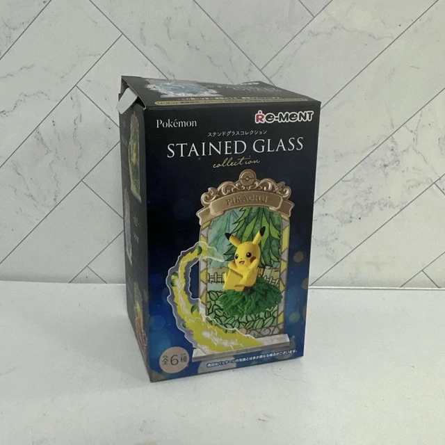 RE-MENT POKEMON STAINED Glass Collection Mini Figure 1 Pikachu GAME ...