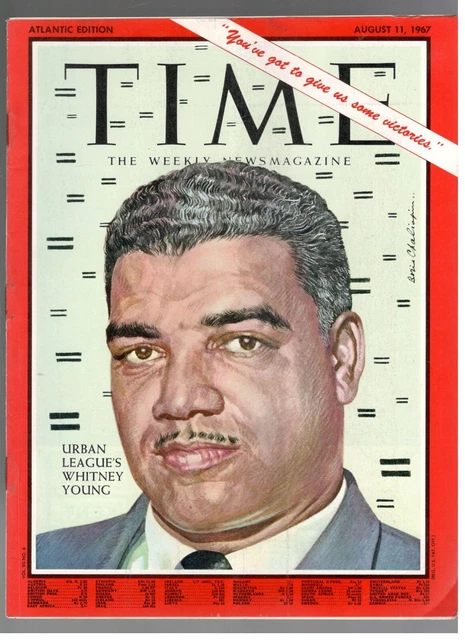 URBAN LEAGUE WHITNEY Young Time Magazine 1967 August 11 EUR 58,82 ...