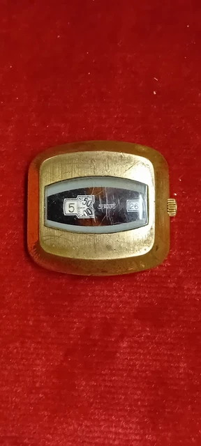 MONTRE A GUICHET Srato mécanique ancienne homme EUR 21,50 - PicClick FR