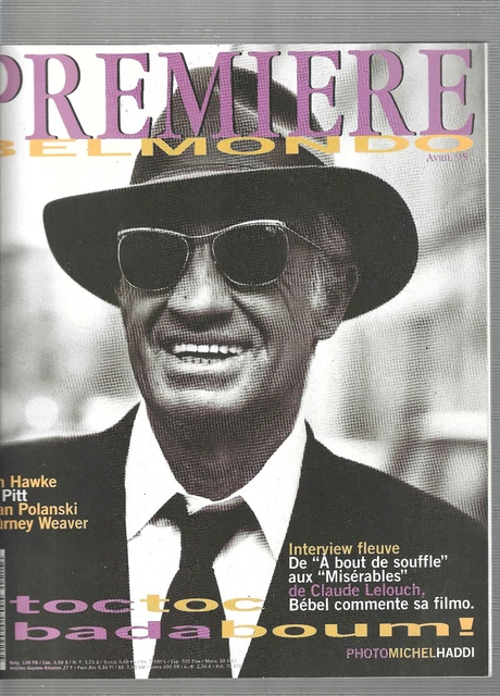 PREMIERE-AVRIL 1995-BELMONDO : interview fleuve/E.HAWKE/B.PITT/R ...