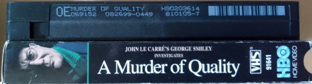 A MURDER OF Quality (1991) VHS Video NTSC Slipcase Denholm Elliott US ...