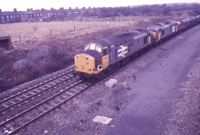 ORIGINAL 35MM BRITISH Railway B.r Slide - 37508 & 37510 Codnor Park 13 ...