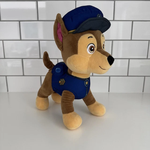 PAW PATROL, TALKING Chase 30.5-cm-tall Interactive Plush Toy with ...