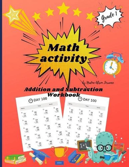 MATH ACTIVITY ADDITION and subtraction workbook grade 1: Double Digit ...