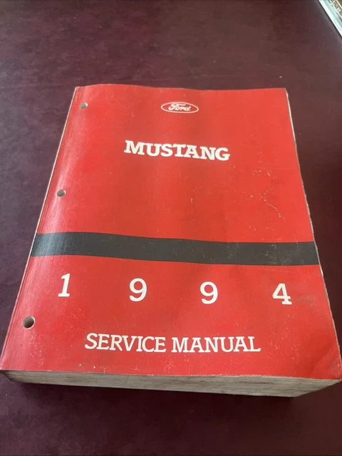 MANUEL D'ENTRETIEN RÉPARATION atelier d'origine Ford Mustang 1994 Cobra GT EUR 76,62 - PicClick FR