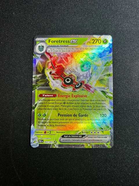 CARTE POKÉMON FORETRESS Teracristal EX Ultra Rare 002/091 FR Destinées ...