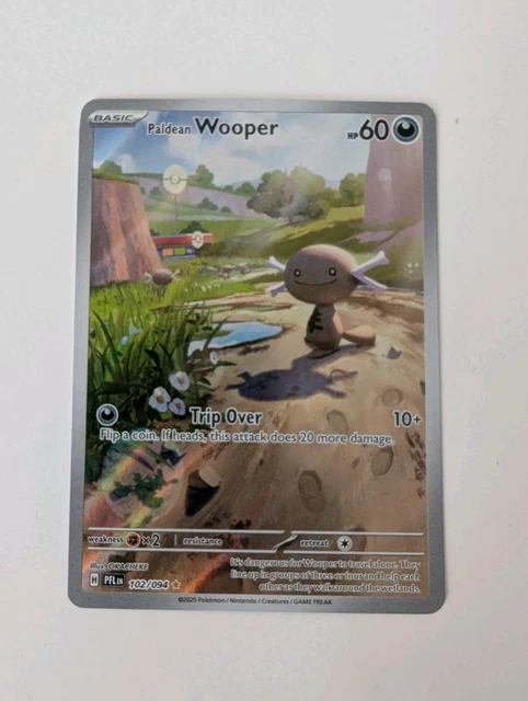 PALDEAN WOOPER 102/094 IR Phantasmal Flames NM Pack Fresh Pokemon $10. ...