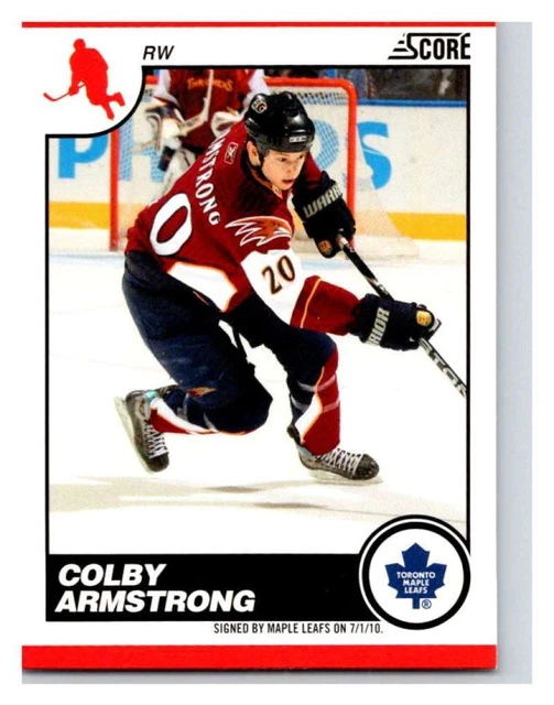 (HCW) 2010-11 SCORE brillant #449 Colby Armstrong feuilles d'érable ...