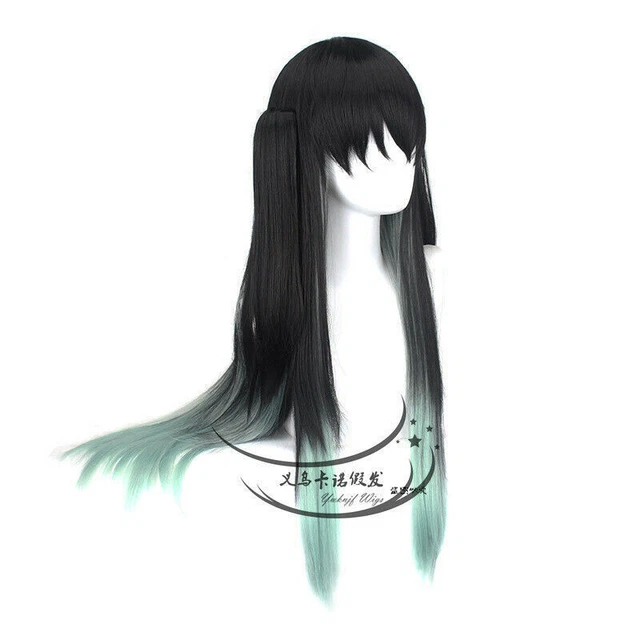 DEMON SLAYER: KIMETSU no Yaiba Tokitou Muichiro Wig Cosplay Gradient ...