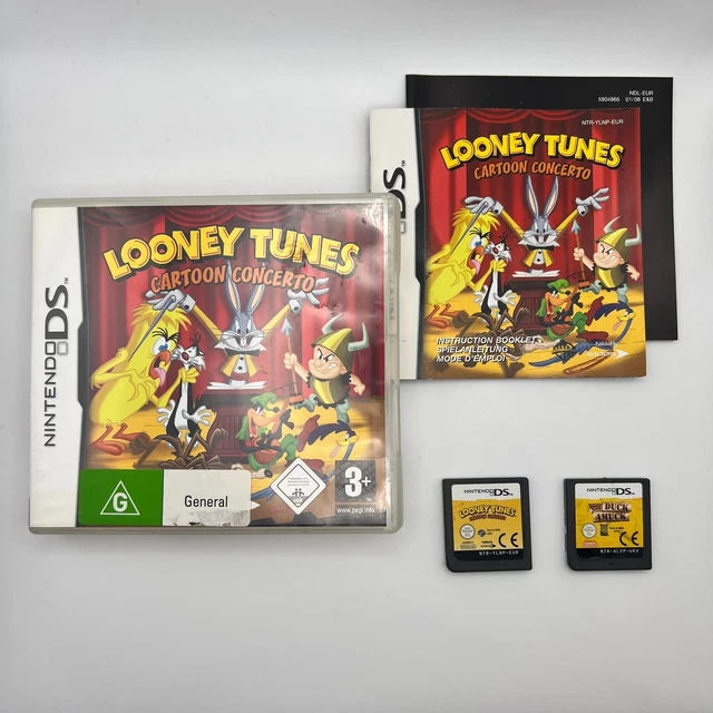 NINTENDO DS LOONEY TUNES CARTOON CONDUCTOR Complete + DUCK AMUCK CARD ...