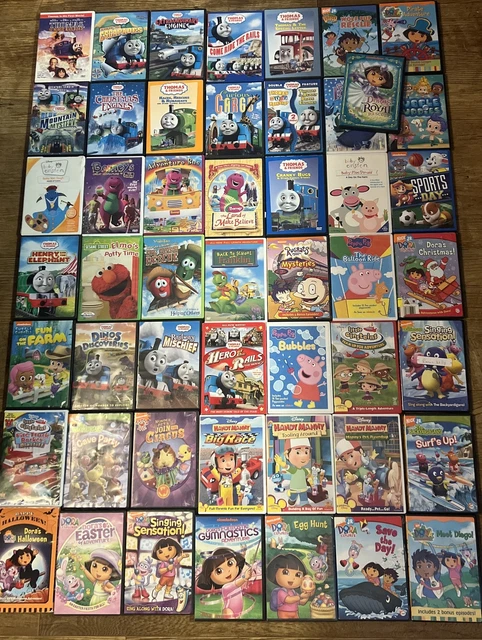50 DVD Lot Nickelodeon Nick Jr Disney Thomas Train Barney Dora Franklin ...
