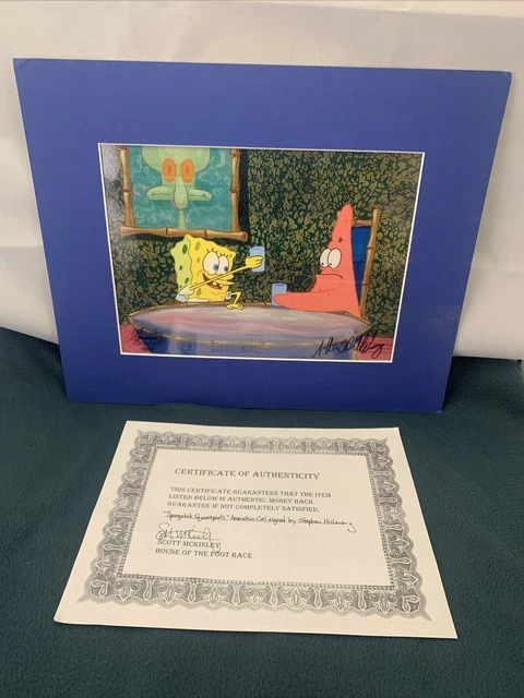 SPONGEBOB SQUAREPANTS ORIGINAL Production Background & Cel Cell ...